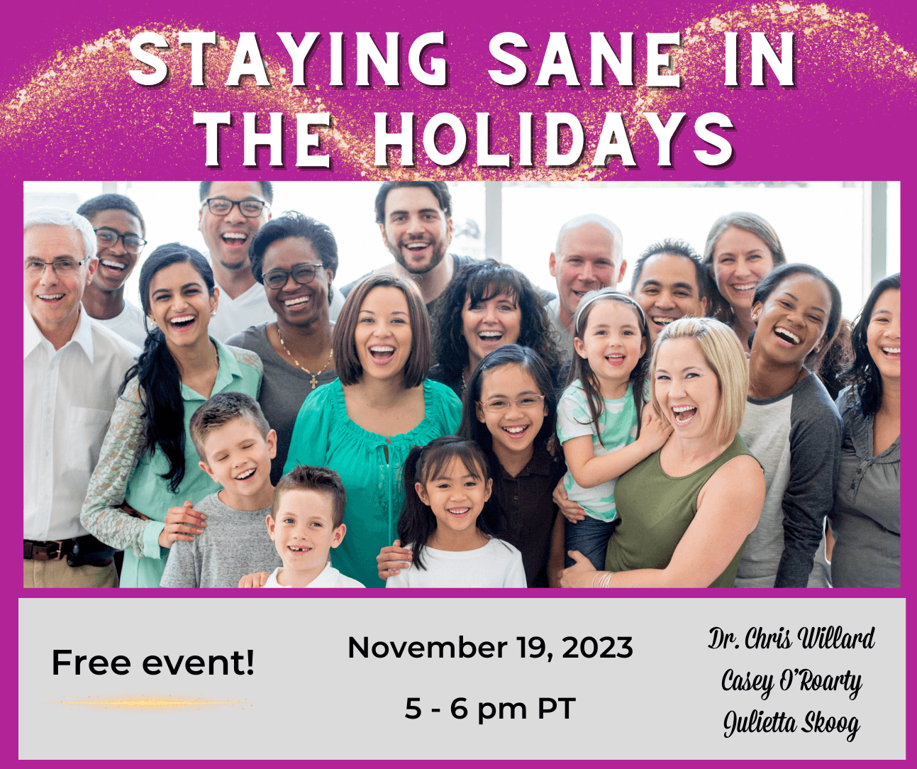 Staying Sane Holiday Workshop - Sproutable